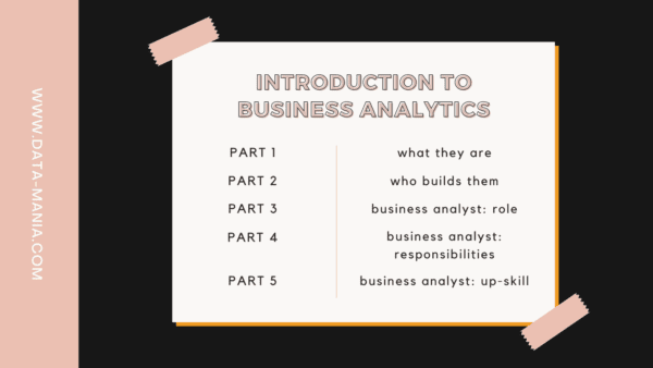 Introduction to Business Analytics - How to Jumpstart Your Career