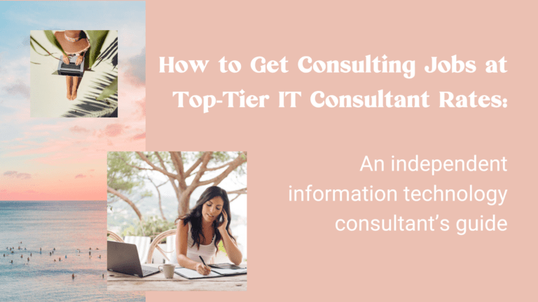 IT consultant rates: A reference manual for command top-tier rates